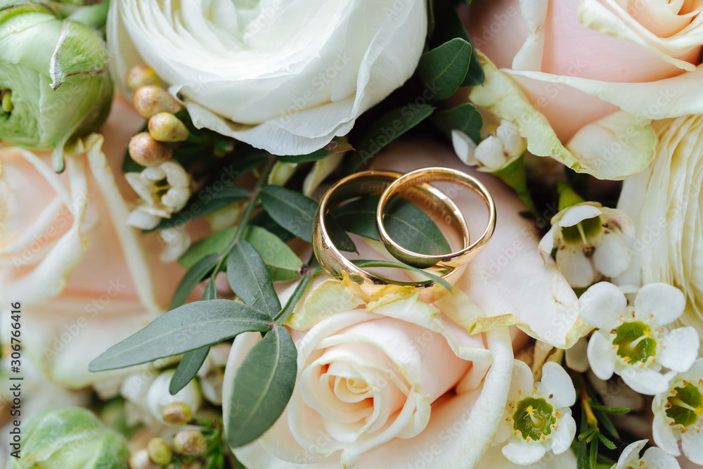 wedding rings Stock Photo | Adobe Stock