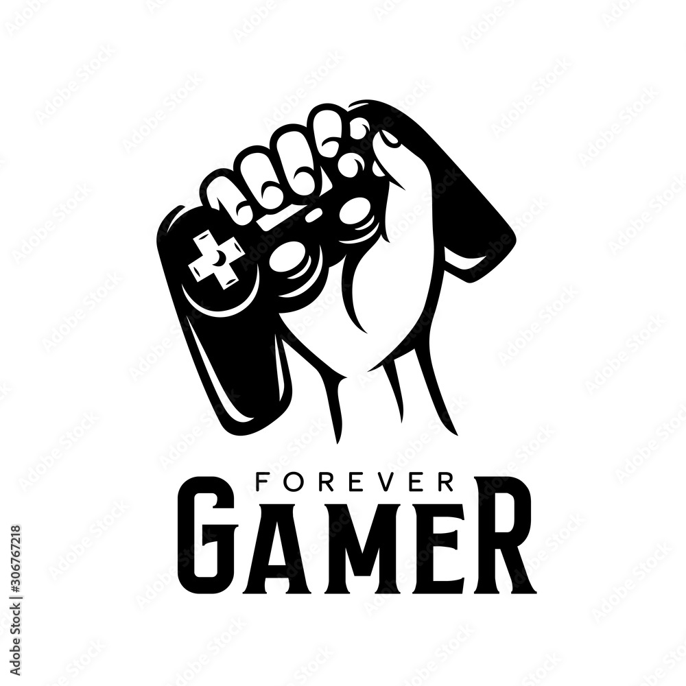 Video Games Related T shirt Design Forever Gamer Text Vector Vintage video-games-related-t-shirt-design-forever-gamer-text-vector-vintage
