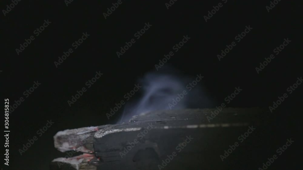 Real Stream Smoke flow footage isolated on black background for your ...
