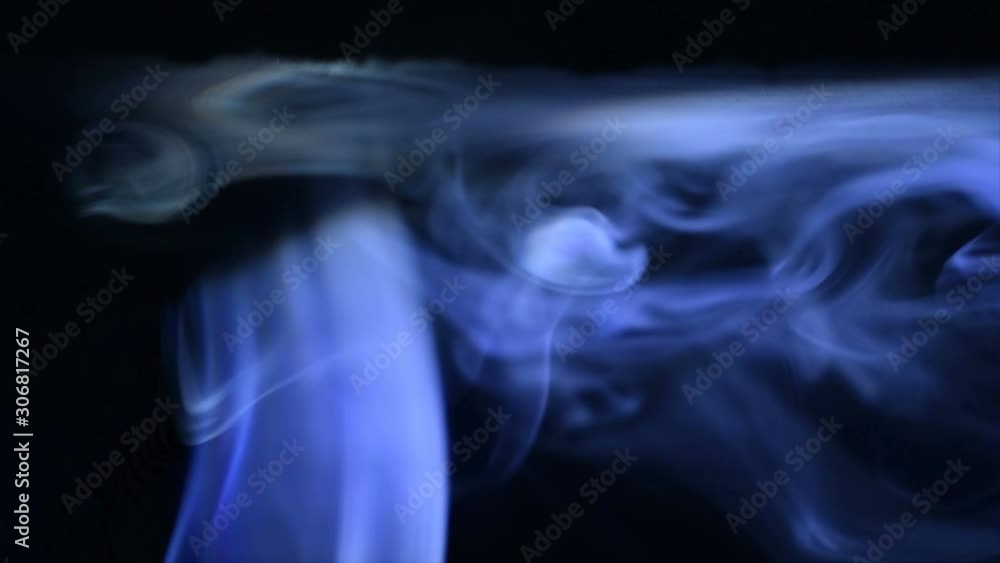 Real Stream Smoke flow footage isolated on black background for your ...