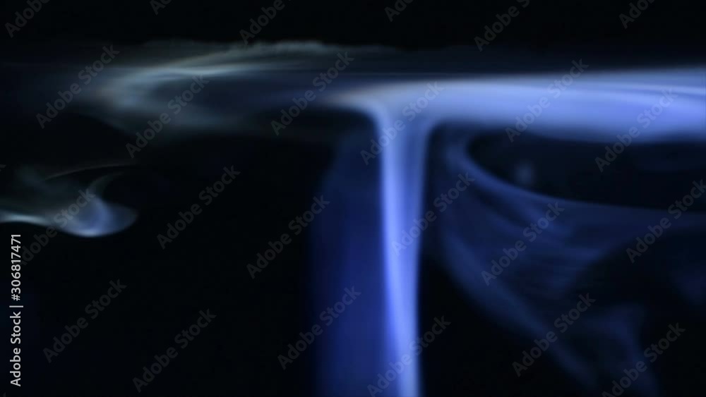 Real Stream Smoke flow footage isolated on black background for your ...