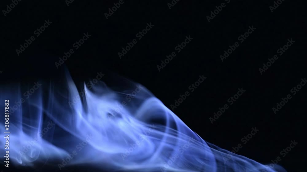 Real Stream Smoke flow footage isolated on black background for your ...
