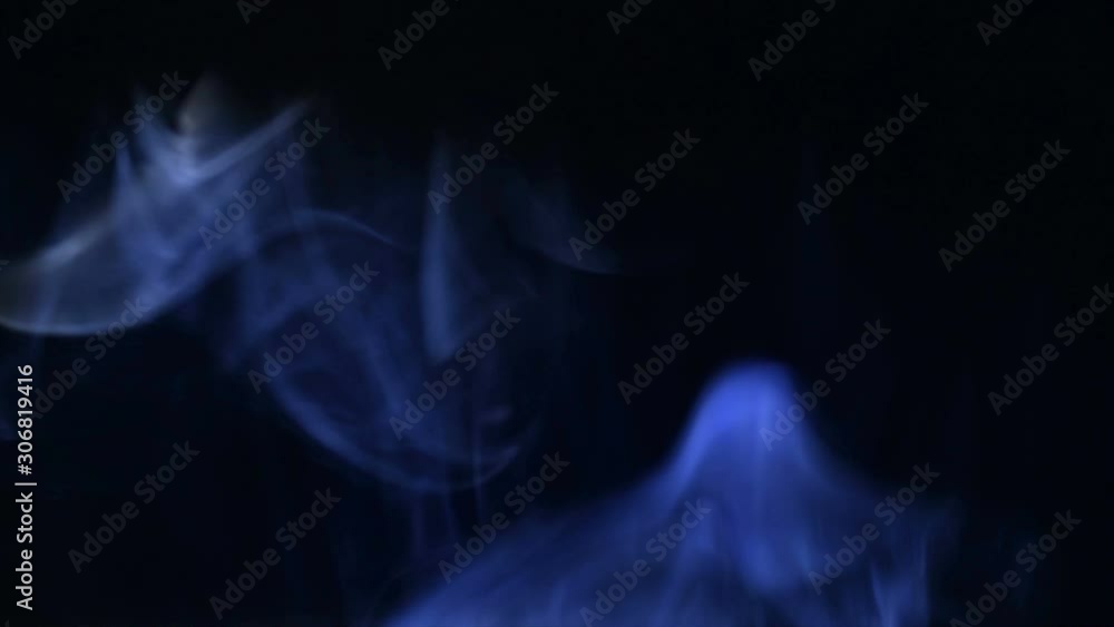 Real Stream Smoke flow footage isolated on black background for your ...