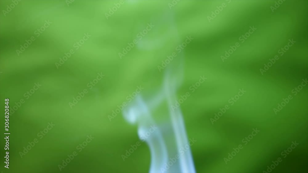 Real Stream Thin Smoke Trickle flow footage isolated on green screen ...
