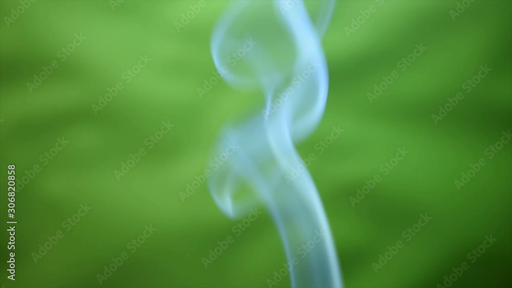 Real Stream Thin Smoke Trickle flow footage isolated on green screen ...