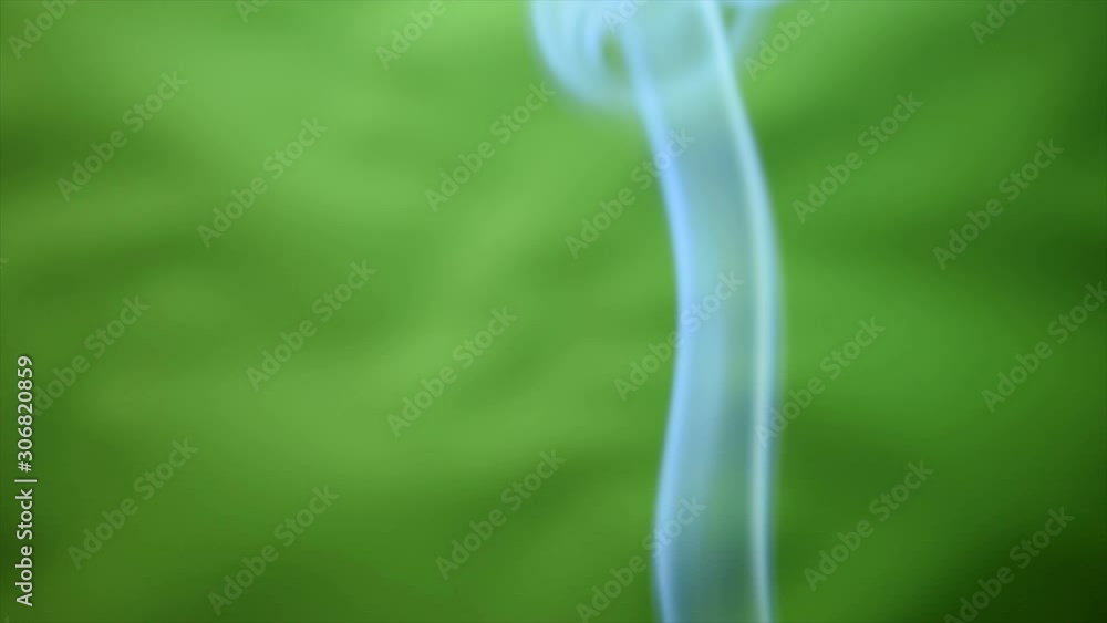 Real Stream Thin Smoke Trickle flow footage isolated on green screen ...