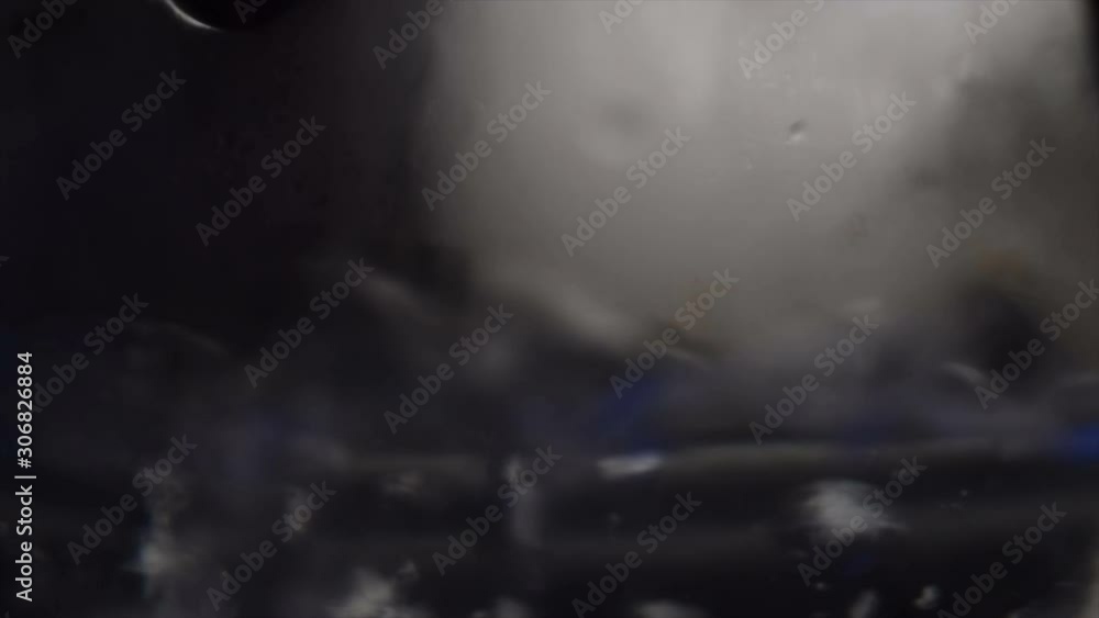 Bubbles of boiling water close-up footage for your different projects ...