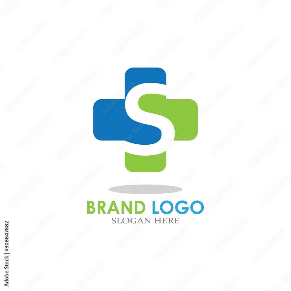 letter with Plus Hospital logo design vector Stock Vector | Adobe Stock