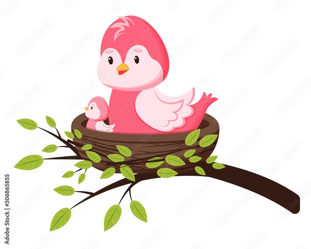 Cute Bird Nest Clip Art