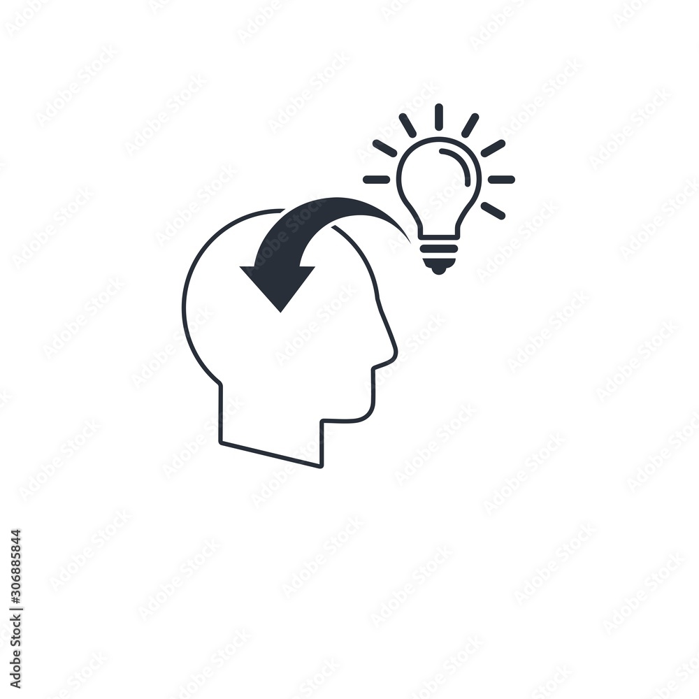 To convince. Bring the idea . Vector linear icon on a white background ...