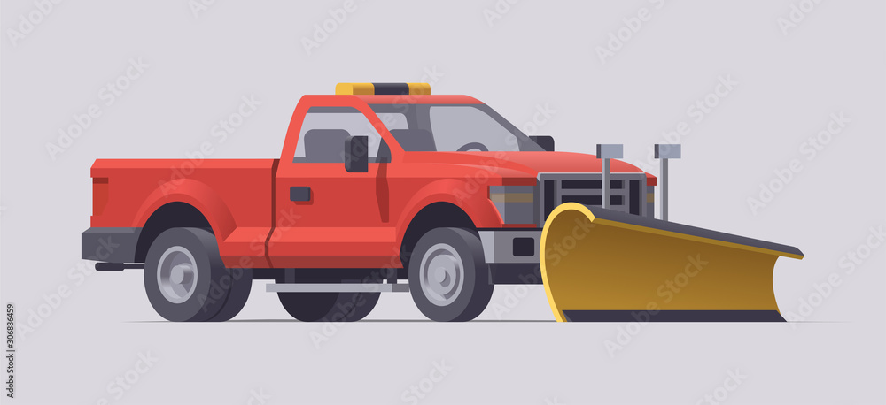 Snow Plow Clipart