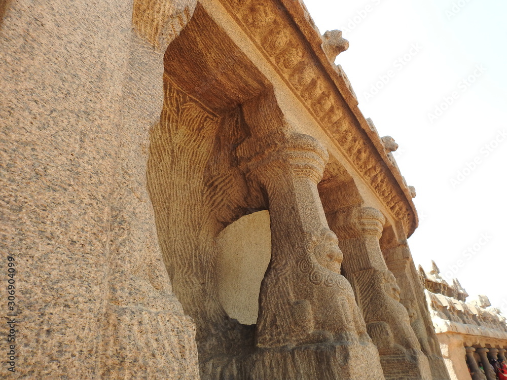 Panch Rathas Monolithic Hindu Temple in Mahabalipuram Five ratha temple ...