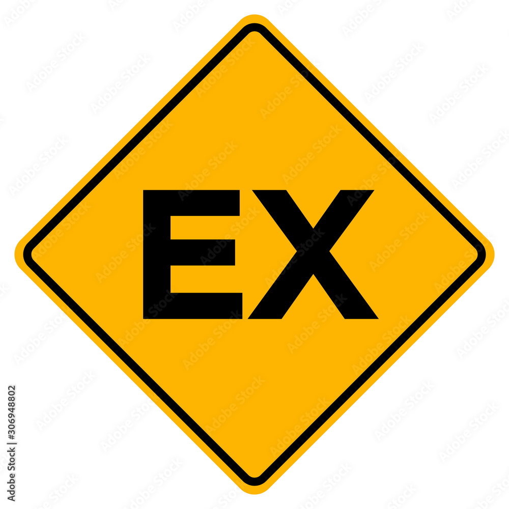 Explosive Atmosphere Area Zone Symbol Sign, Vector Illustration ...