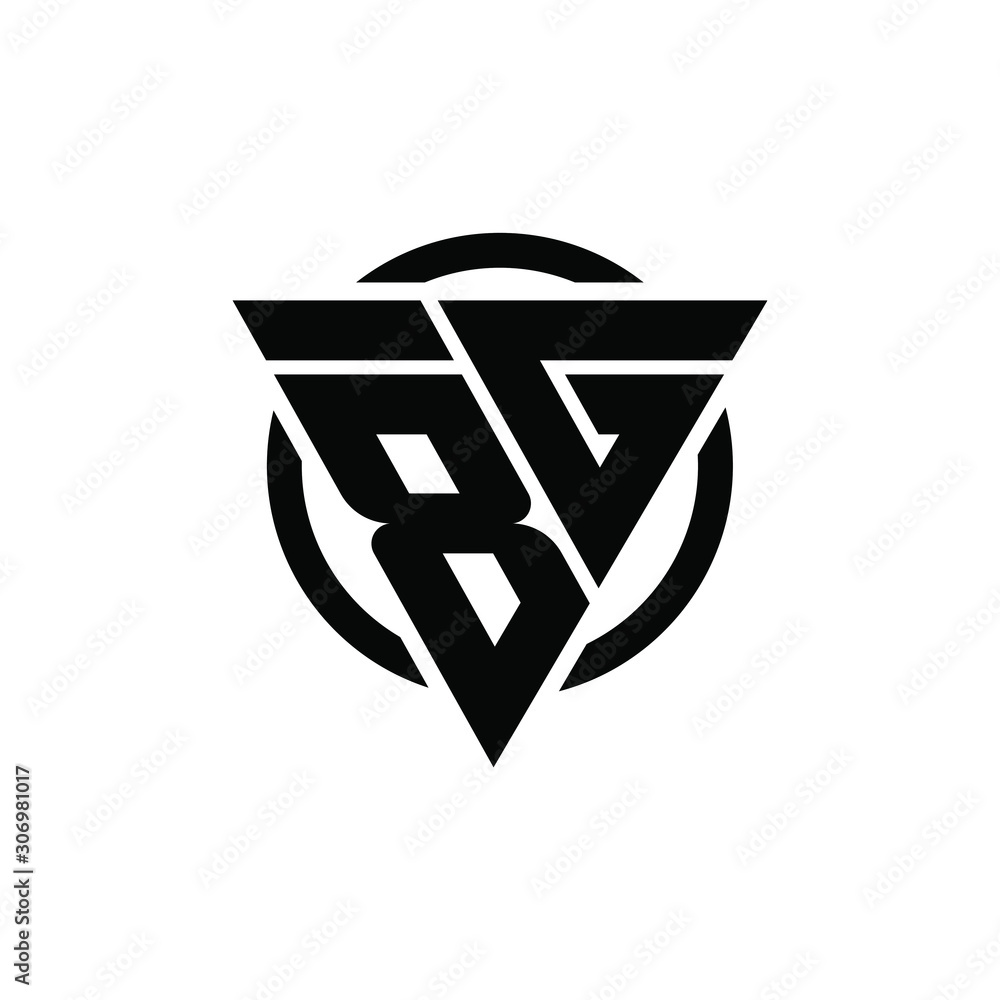 8G G8 Triangle Logo Circle Monogram Design Vector Super Hero Concept ...