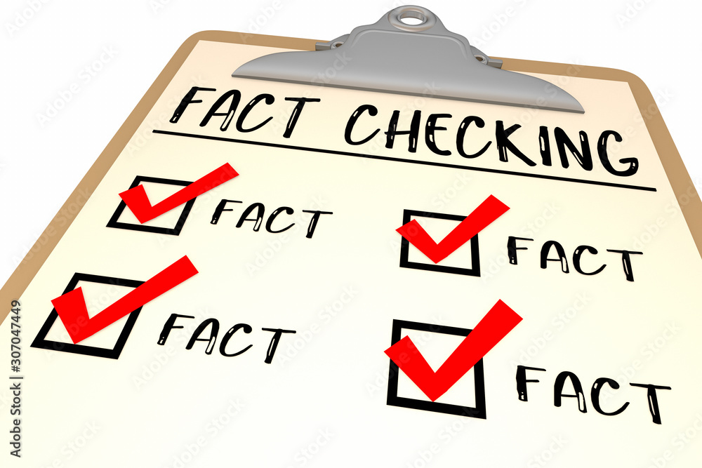 Fact Checking Checklist Clipboard Words 3d Illustration Stock Photo ...