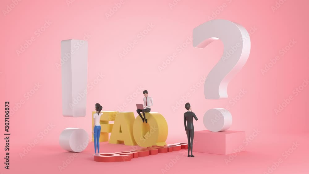 People 3d Characters Standing near Exclamations and Question Marks ...