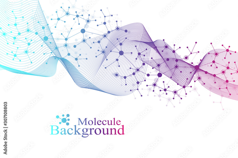 Big Genomic Data Visualization. DNA helix, DNA strand, DNA Test. CRISPR ...