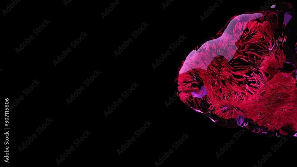 Pink Liquid Particles Background. Jelly Particles Stock Video | Adobe Stock