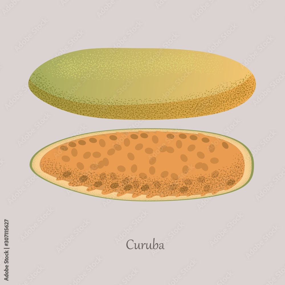 Kuruba sweet tropical fruit. Ripe Kuruba exotic juicy fruit whole and ...