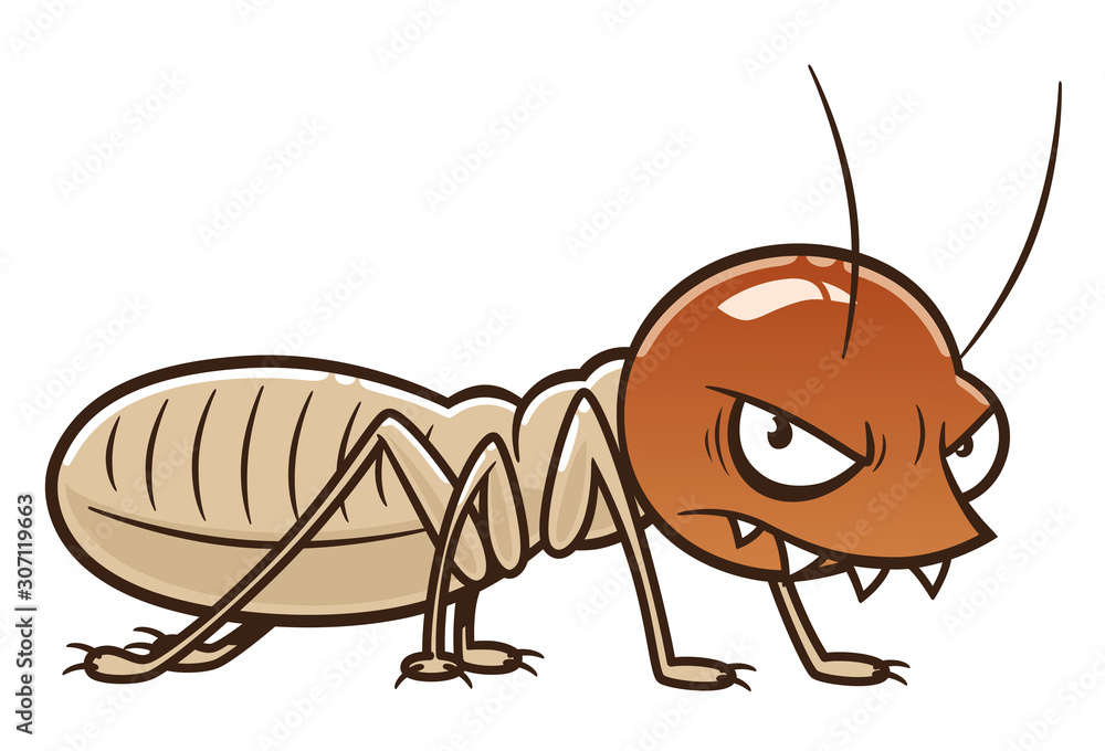 Cartoon worker termite Stock Vector | Adobe Stock
