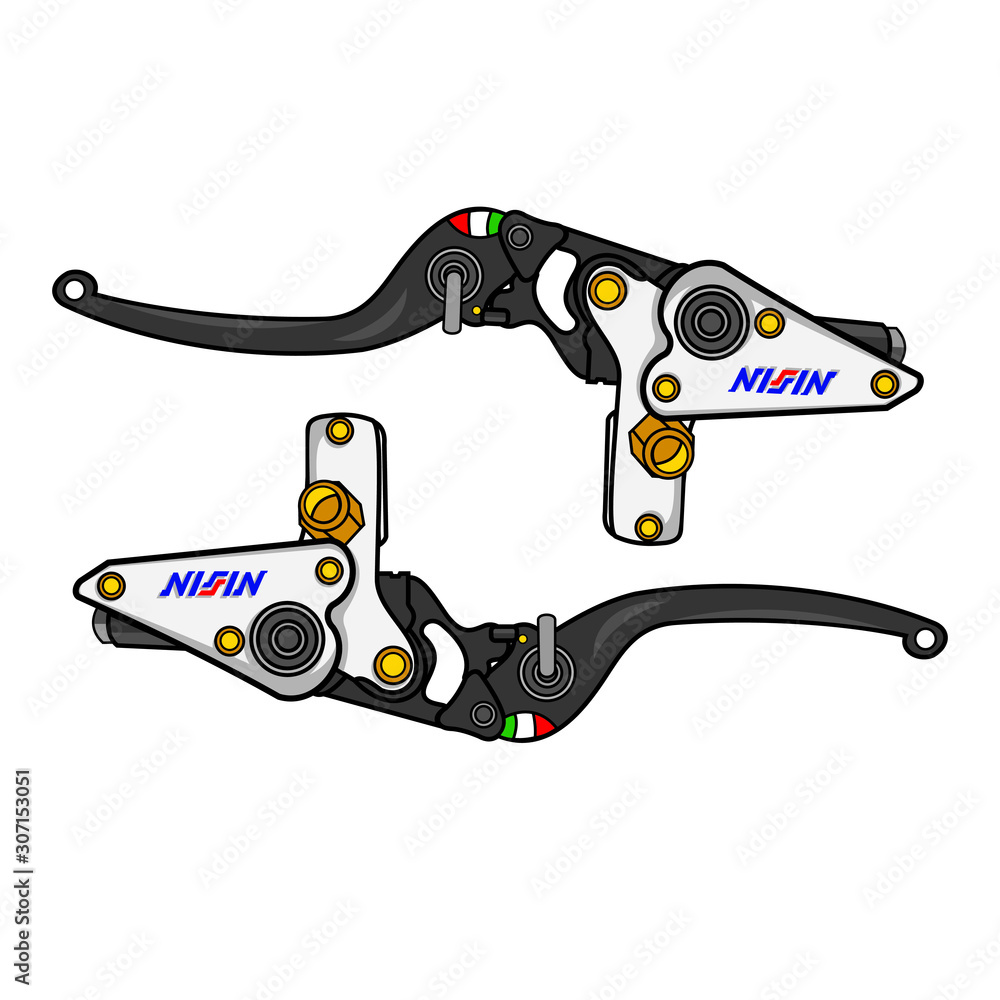 Thailook part motorcycle "Handle Brake" Stock Vector | Adobe Stock