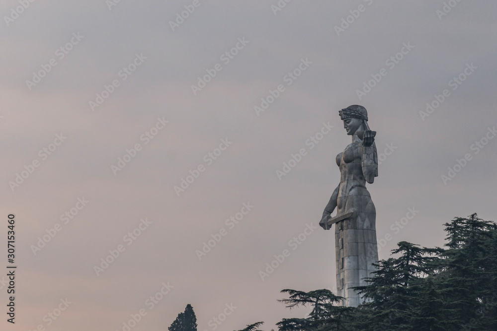 Tbilisi, Georgia The statue of Mother Georgia or Kartlis Deda erected ...