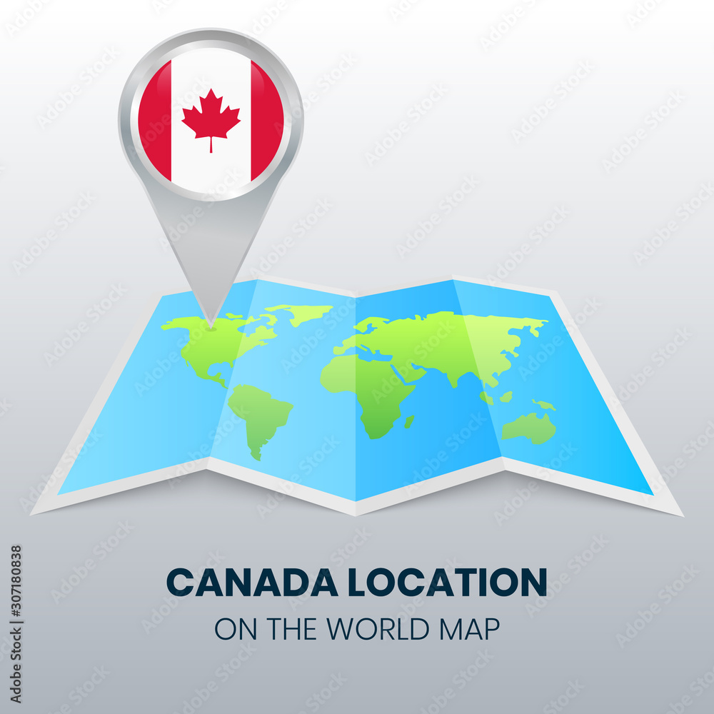 Canada Map Icon Vector