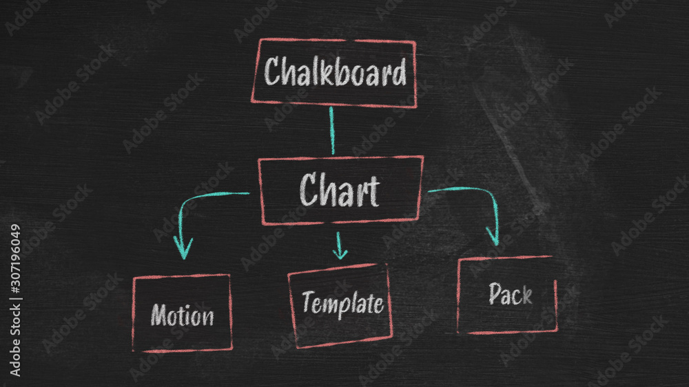 Chalkboard Chart Pack Stock Template | Adobe Stock