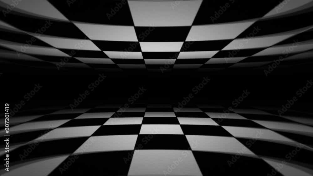 Vidéo Stock Abstract Checkerboard Landscape Seamless Looping/ 4k ...
