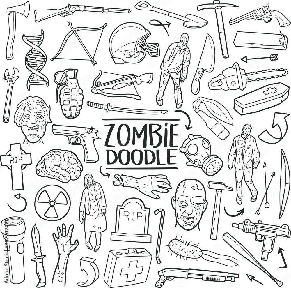 Zombie Attack Drawing