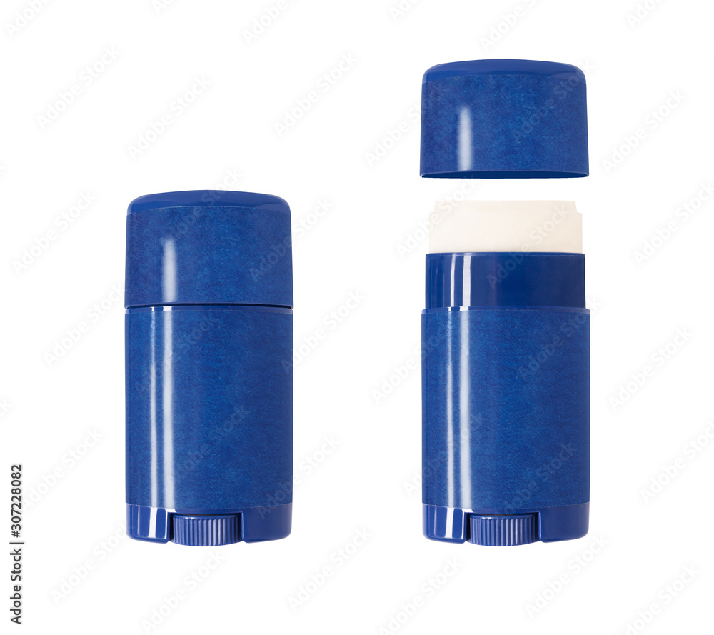 Mockup of roll-on dry antiperspirant deodorant stick isolated on white ...