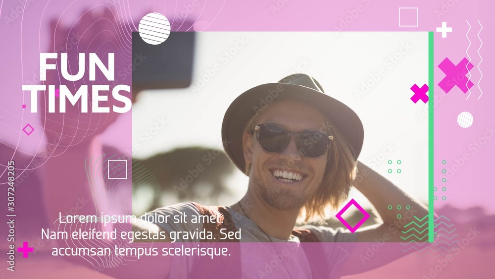 Colorful Slide Show Overlay Stock Template | Adobe Stock