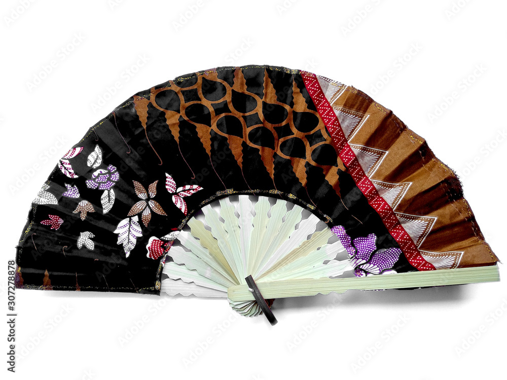 Hand fan from Bali Indonesia. Kipas Tangan Motif Batik or hand fan ...