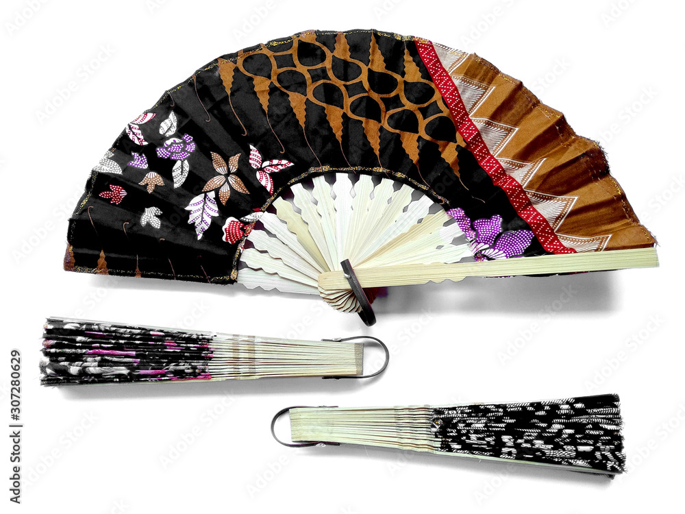 Hand fan from Bali Indonesia. Kipas Tangan Motif Batik or hand fan ...