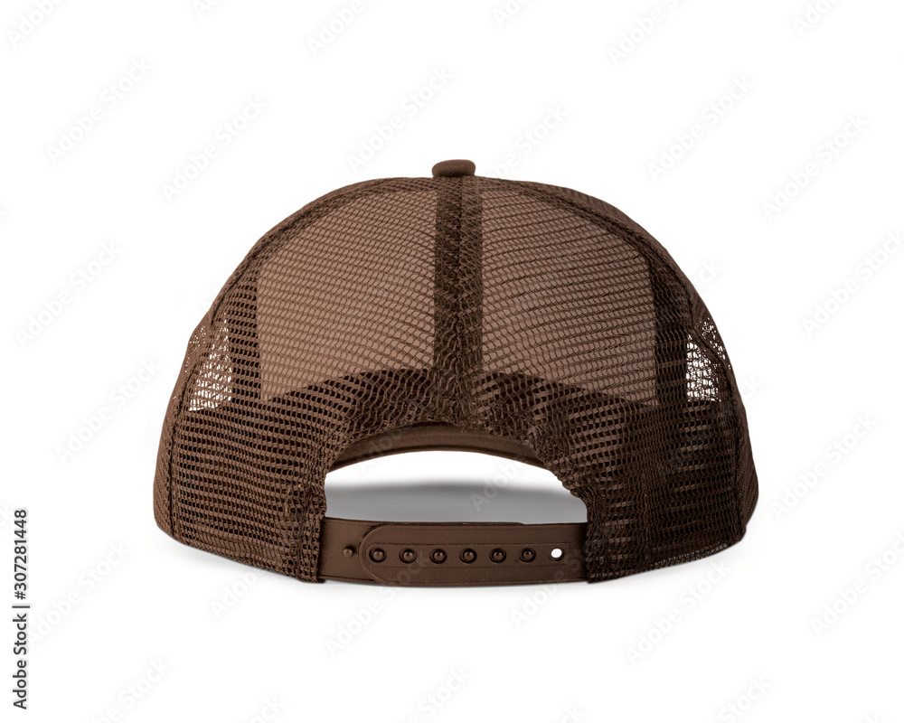 Back View Realistic Cap Mock Up In Royal Brown Color is a high ...