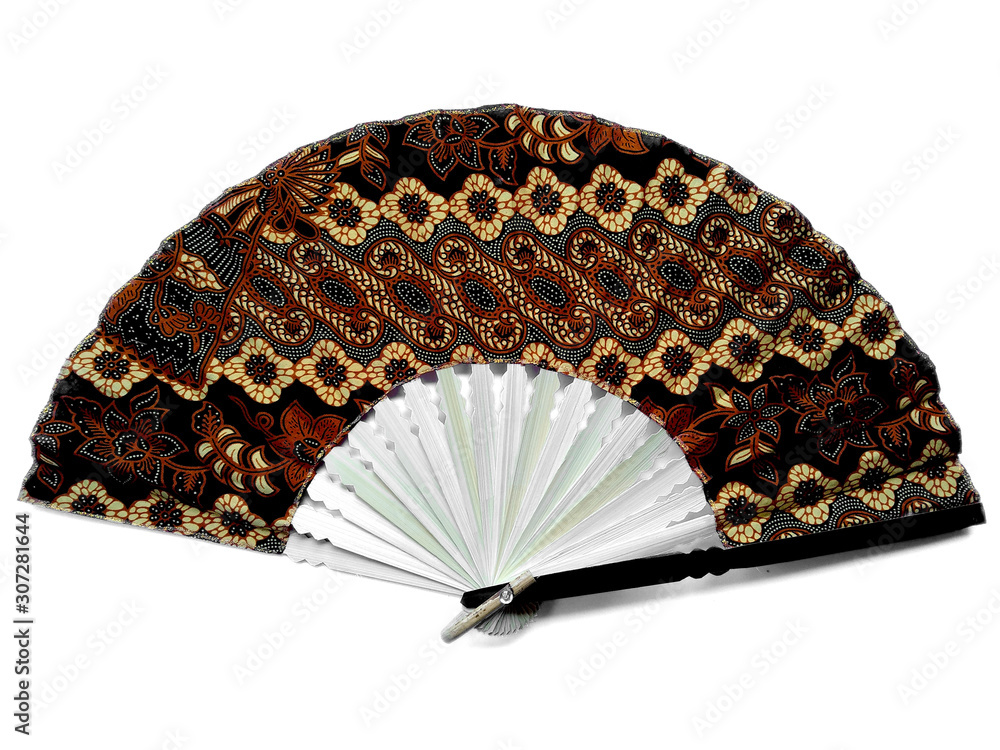 Hand fan from Bali Indonesia. Kipas Tangan Motif Batik or hand fan ...