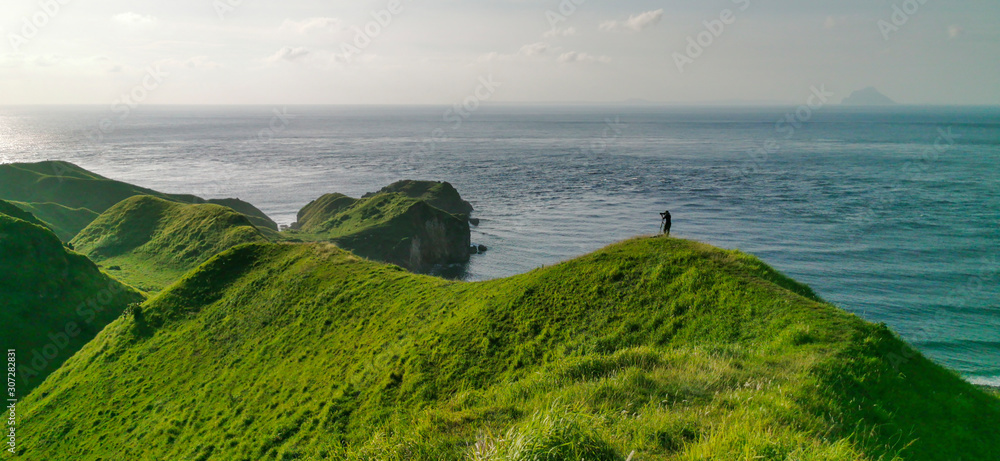 Amazing landscape partial part of Batanes Island located in Philippines ...