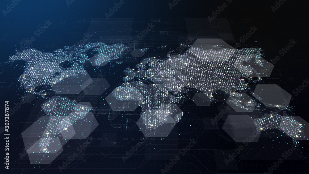 Futuristic global 5G worldwide communication via broadband internet ...