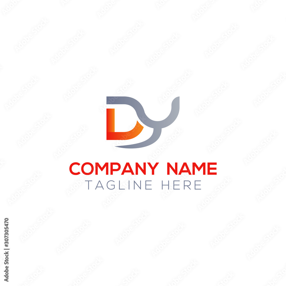 Initial DY Letter Logo With Creative Modern Business Typography Vector ...