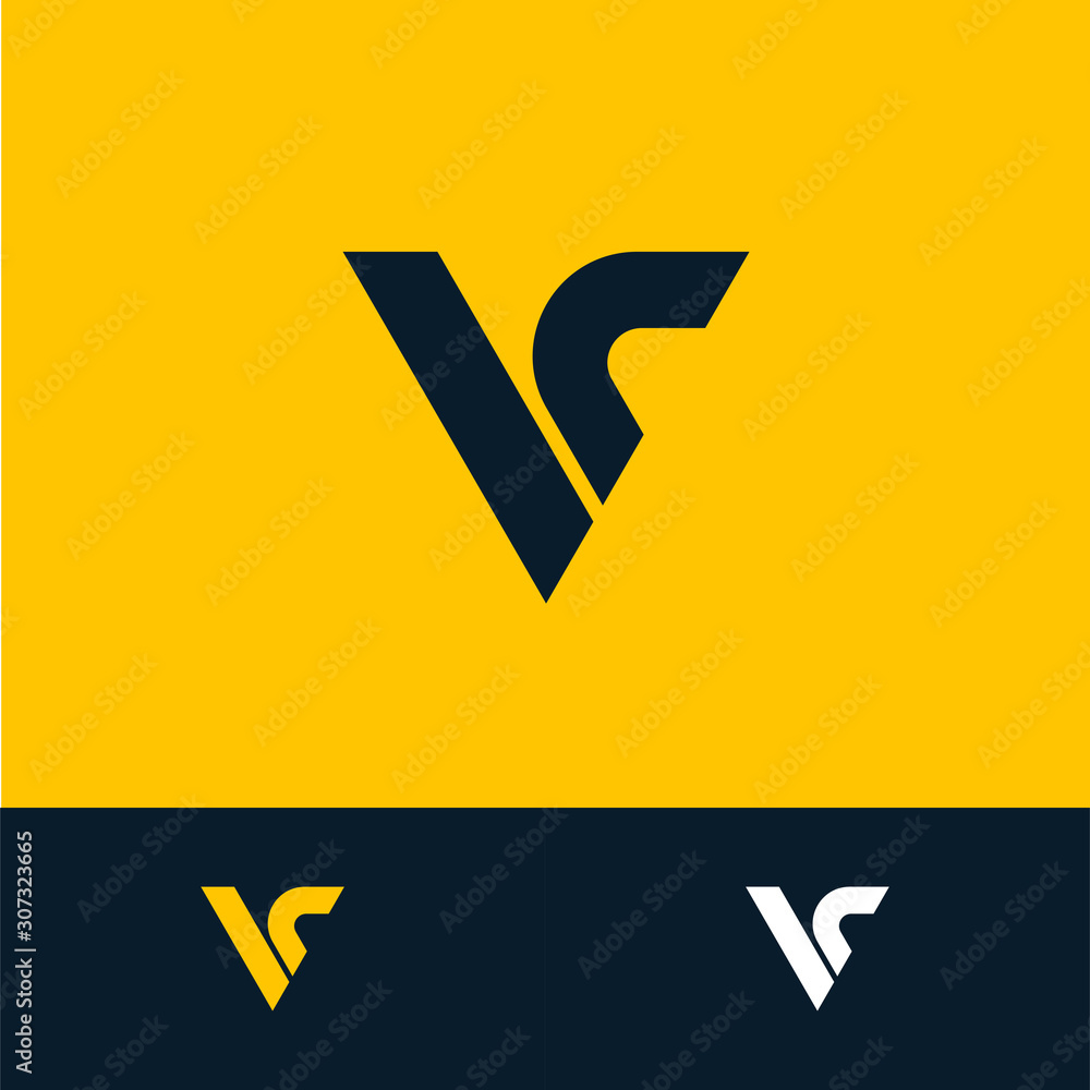Letter V C line logo design. Creative minimal monochrome monogram ...