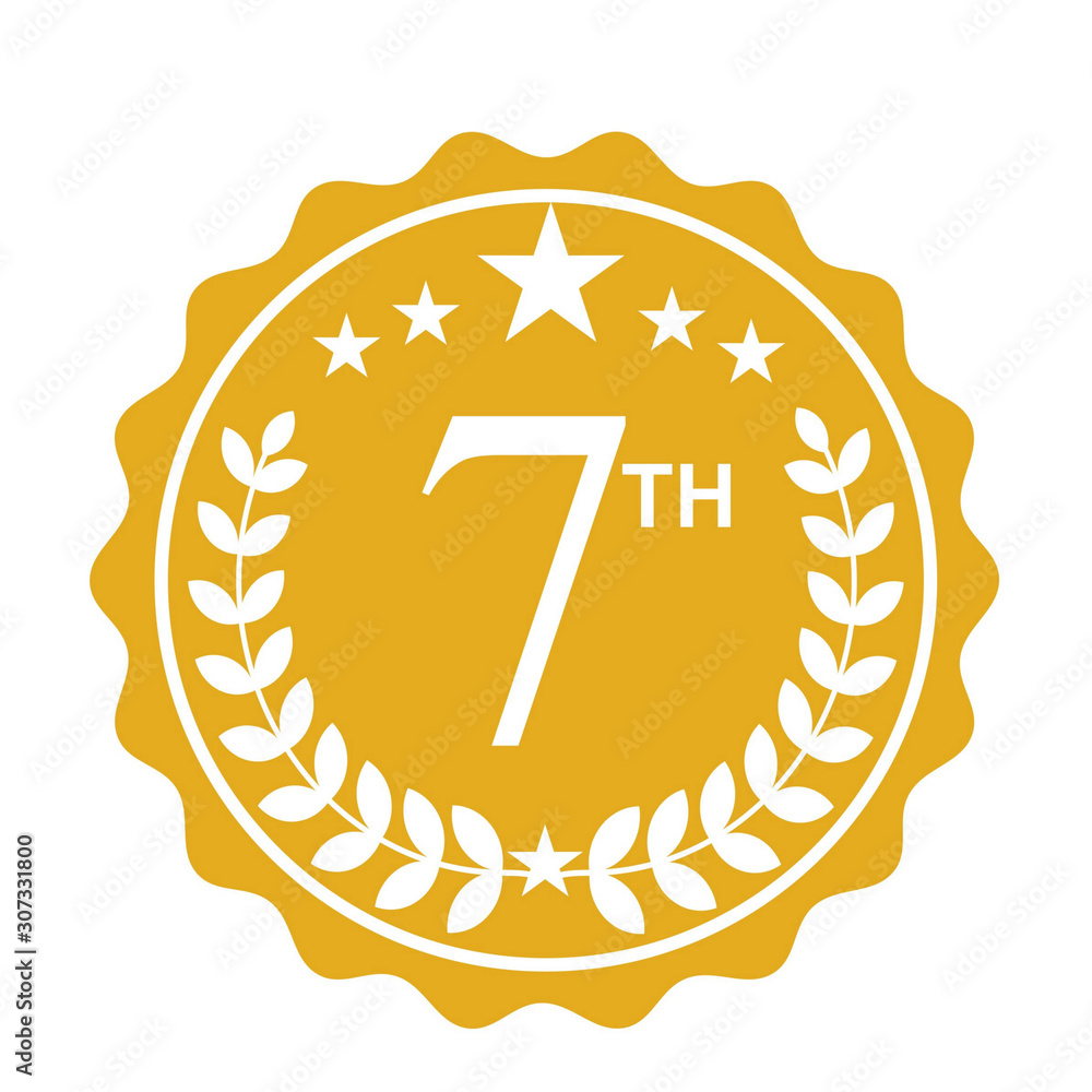 Vector gold award laurel wreath. Winner label, leaf symbol victory ...