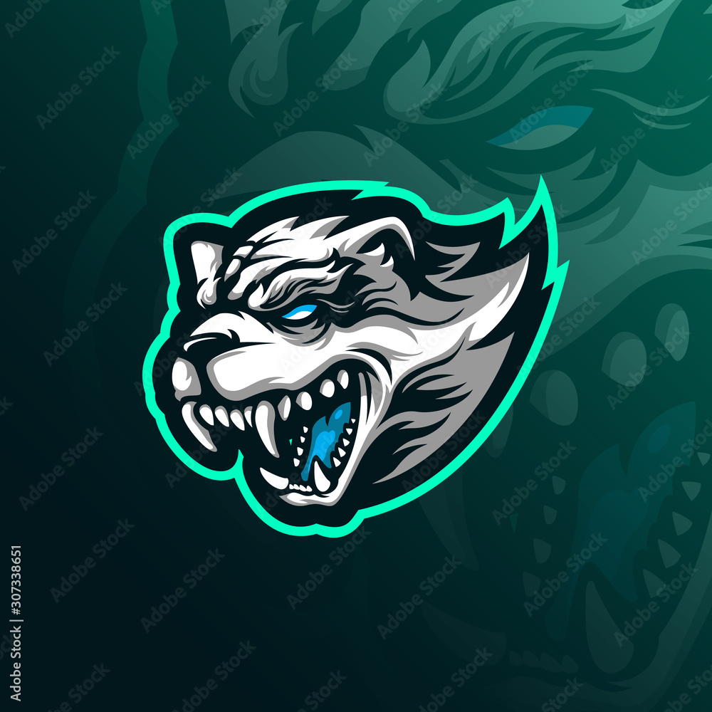 tiger mascot logo design vector with modern illustration concept style ...