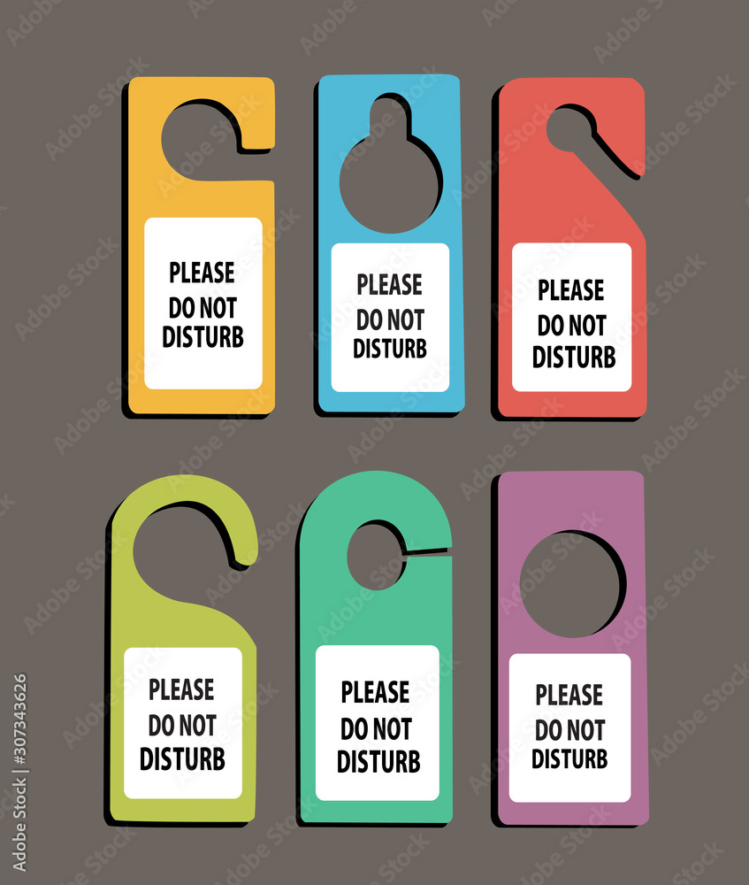 Do Not Disturb Hotel Vector