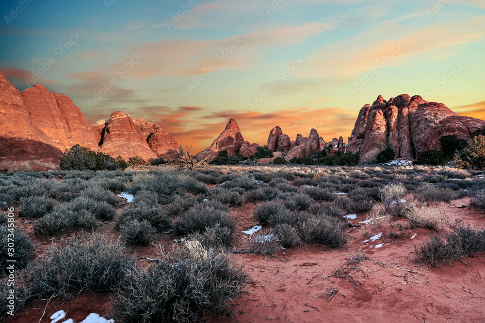 Sunset In The Utah Desert