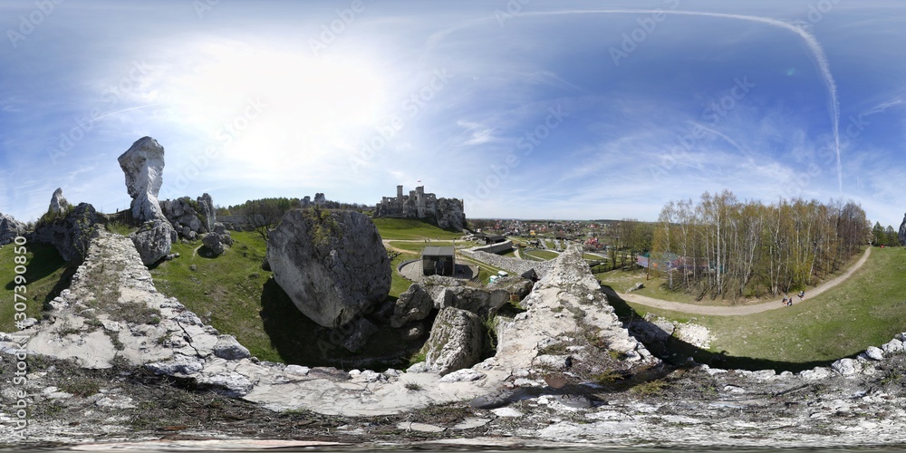 Medieval Castle HDRI Panorama Stock Photo | Adobe Stock