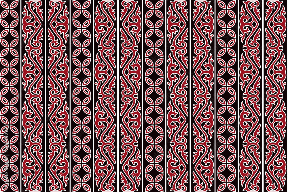 Indonesian Tradisional Batik Patterns from Medan, North Sumatra Stock ...