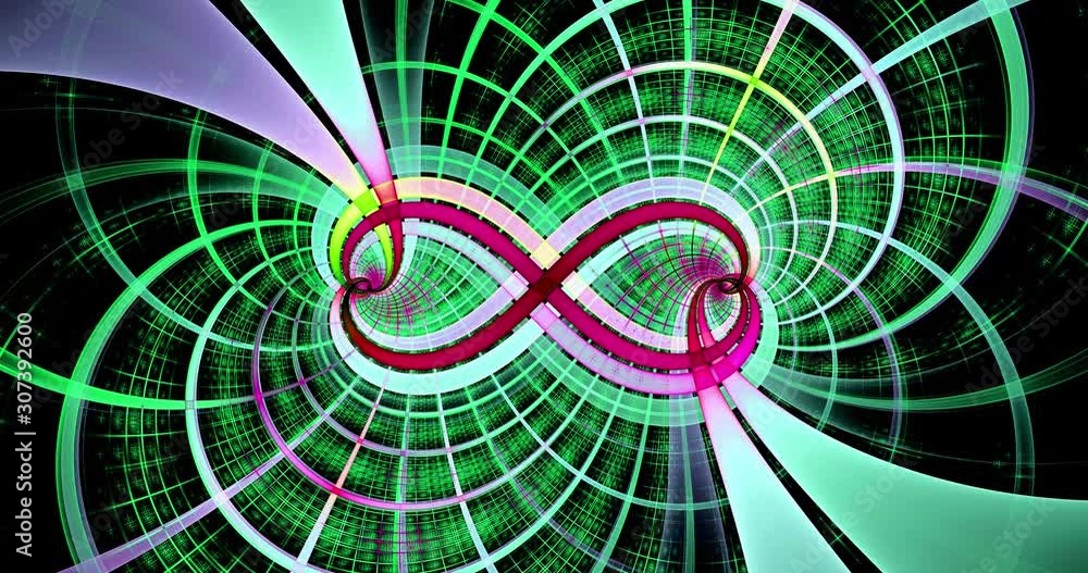 Video „Rapid color changing video with two interlocking spirals ...