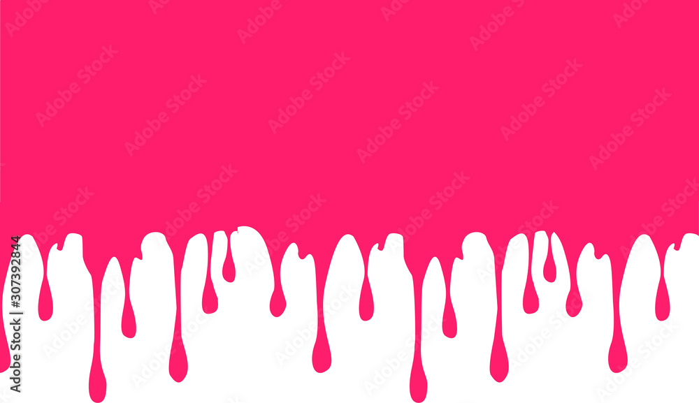 Artistic pink watercolor splash effect isolated on transparent ...