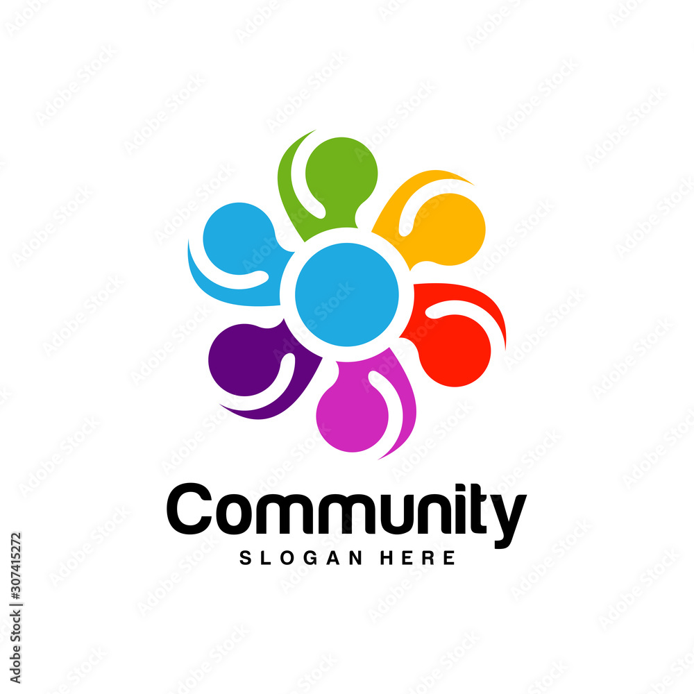 Community logo design inspiration vector template, Social relationship ...