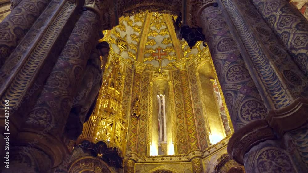 Round church Gothic templar castle and convent of christ tomar portugal ...